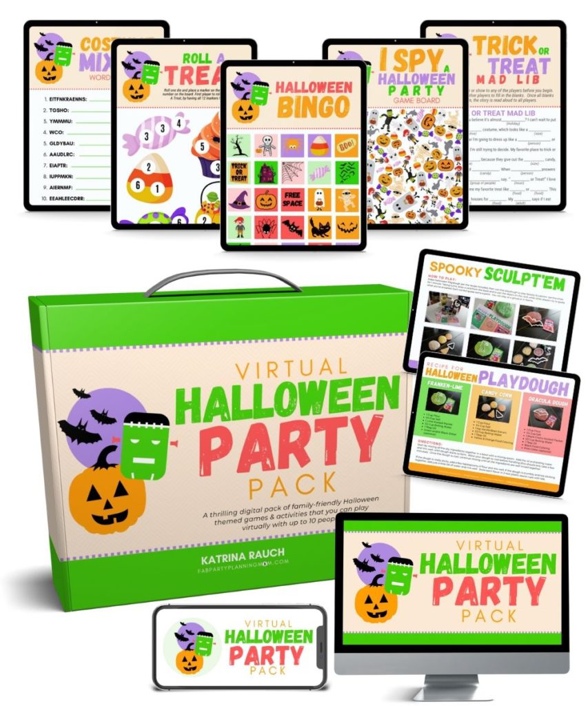 Virtual Halloween Party Pack - FAB Party Planning Mom