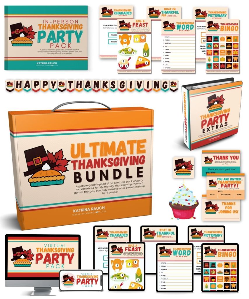 Ultimate Thanksgiving Bundle Option - FAB Party Planning Mom
