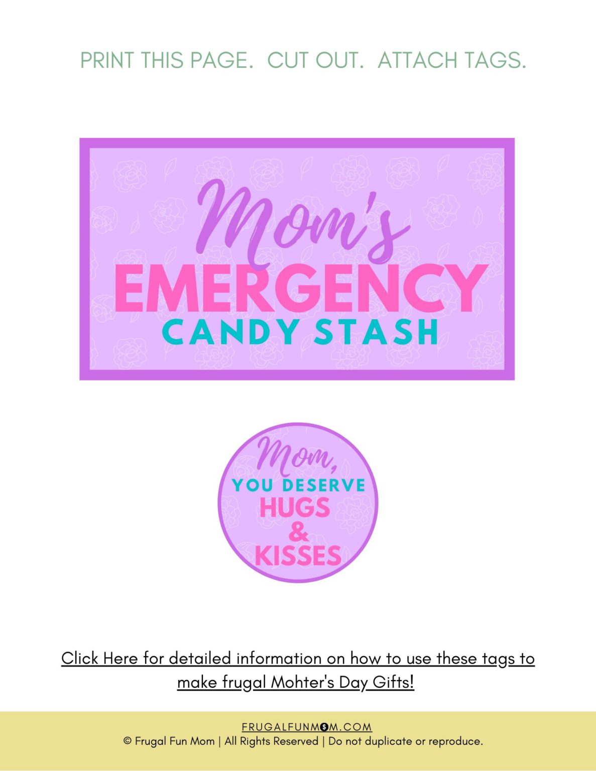 Mother's Day Gift Tags - FAB Party Planning Mom