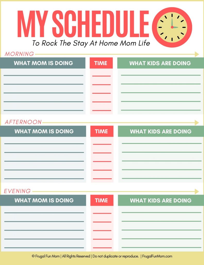 My Schedule - FAB Party Planning Mom